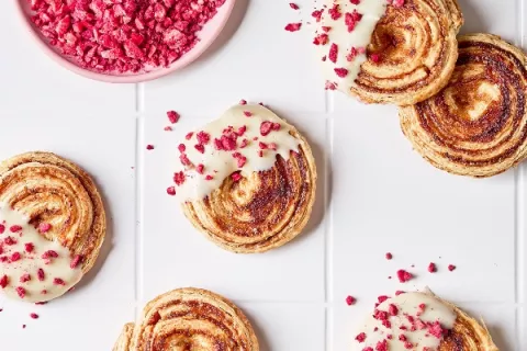 Raspberry Puff Pastry Cookies | Redpath Sugar