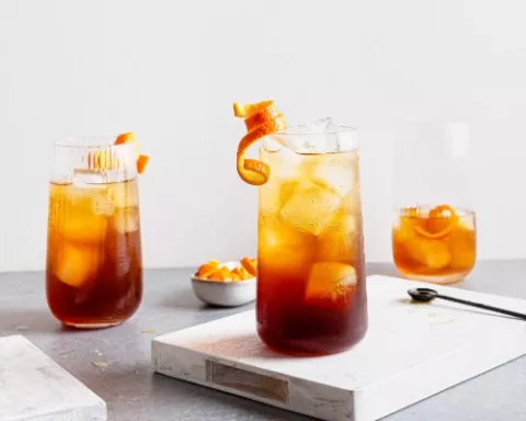 Orange Cold Brew Coffee Spritz | Redpath Sugar